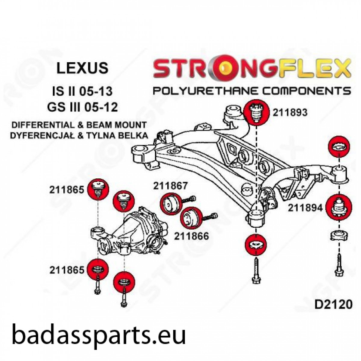 Rear diff mount - front bush